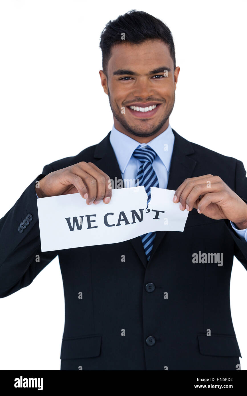 Tearing man paper hi-res stock photography and images - Alamy