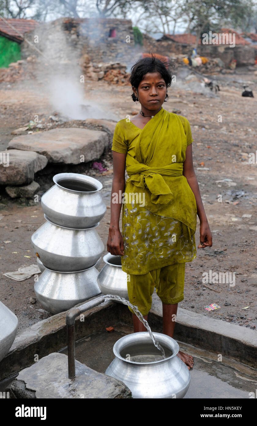 INDIA, state Jharkhand, Jharia Dhanbad , parts of Jharia are located ...