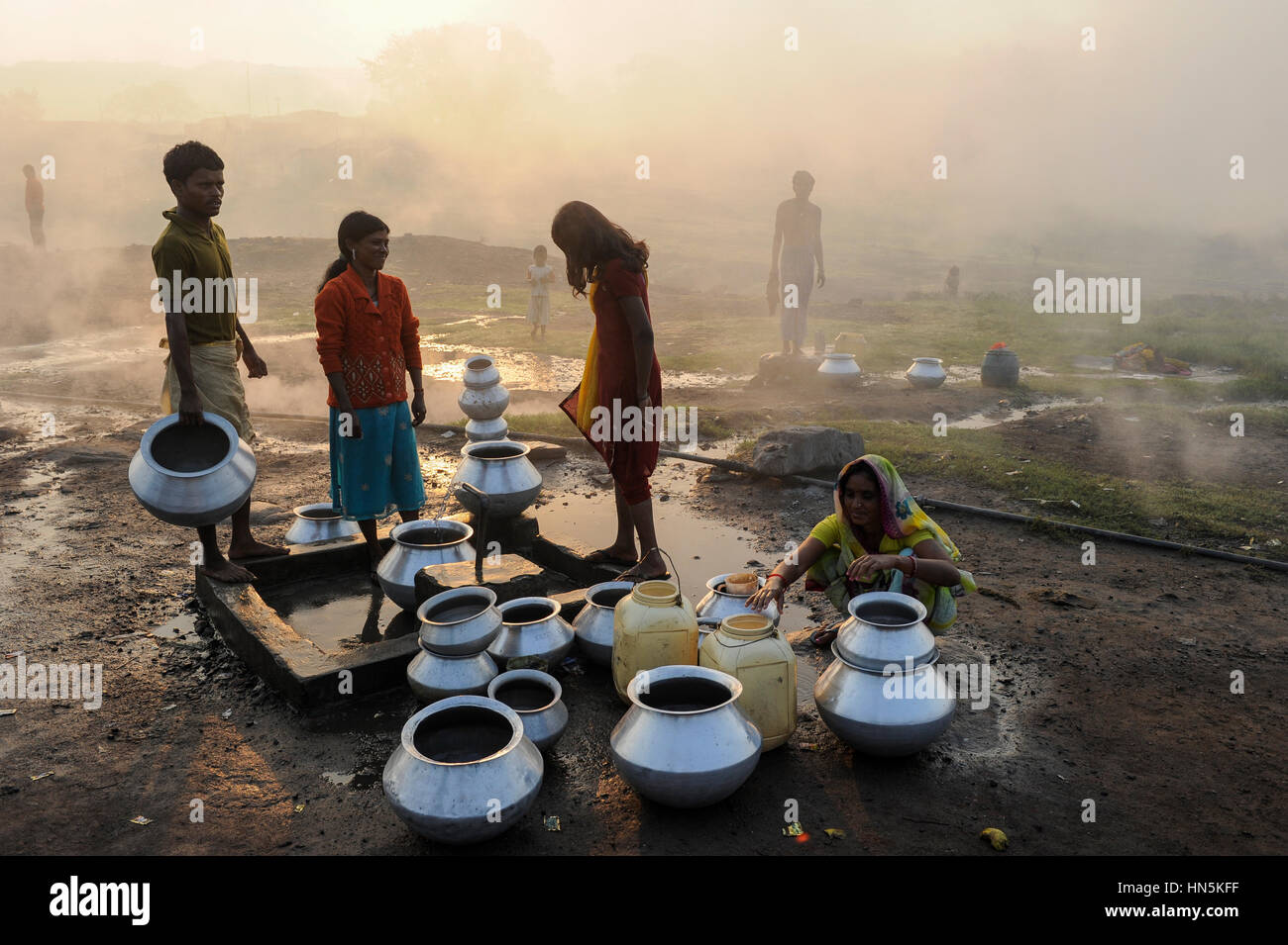 INDIA, state Jharkhand, Jharia Dhanbad , parts of Jharia are located ...