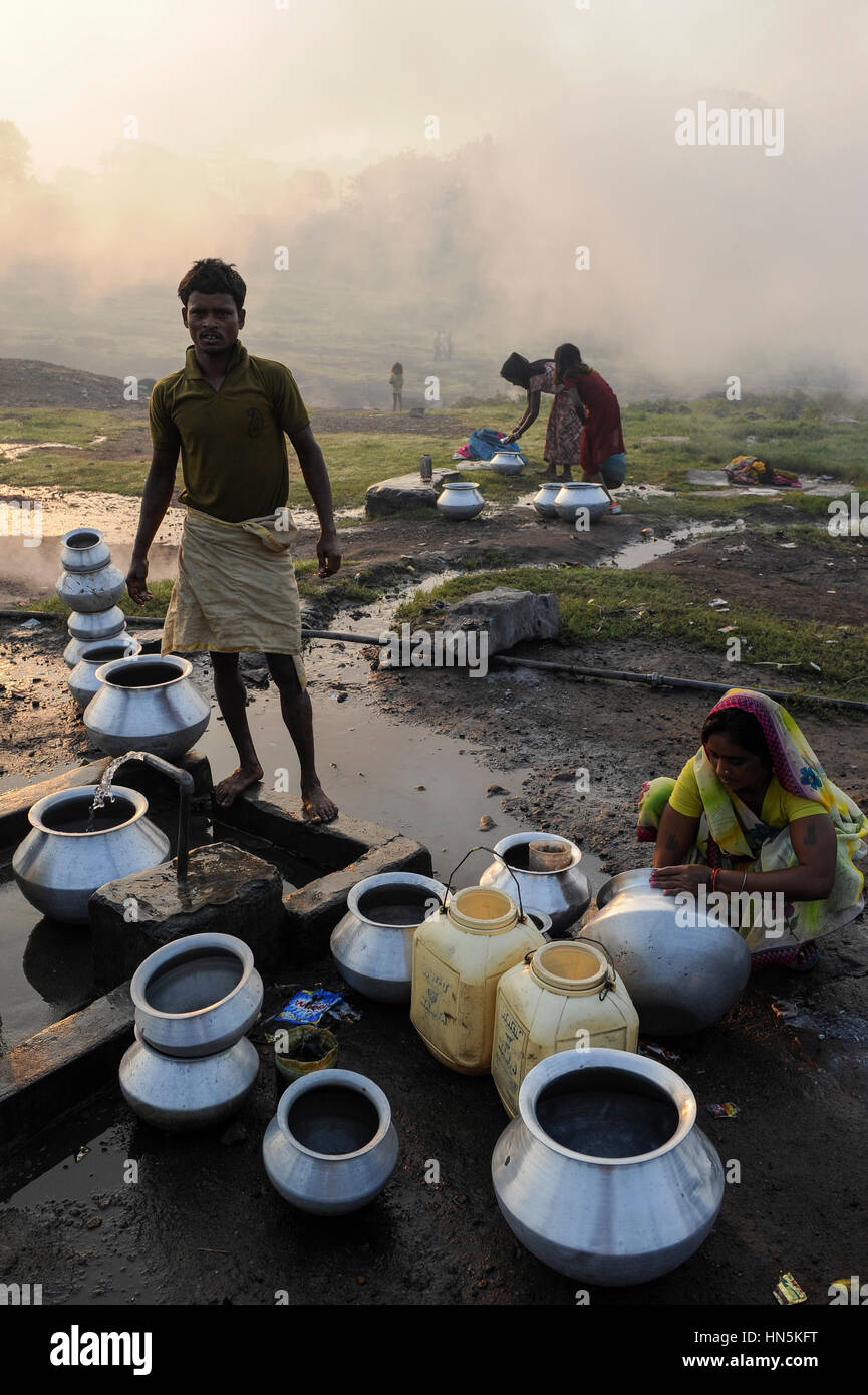 INDIA, state Jharkhand, Jharia Dhanbad , parts of Jharia are located ...
