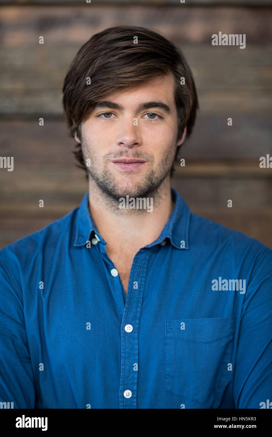 Portrait of male business executive in office Stock Photo - Alamy