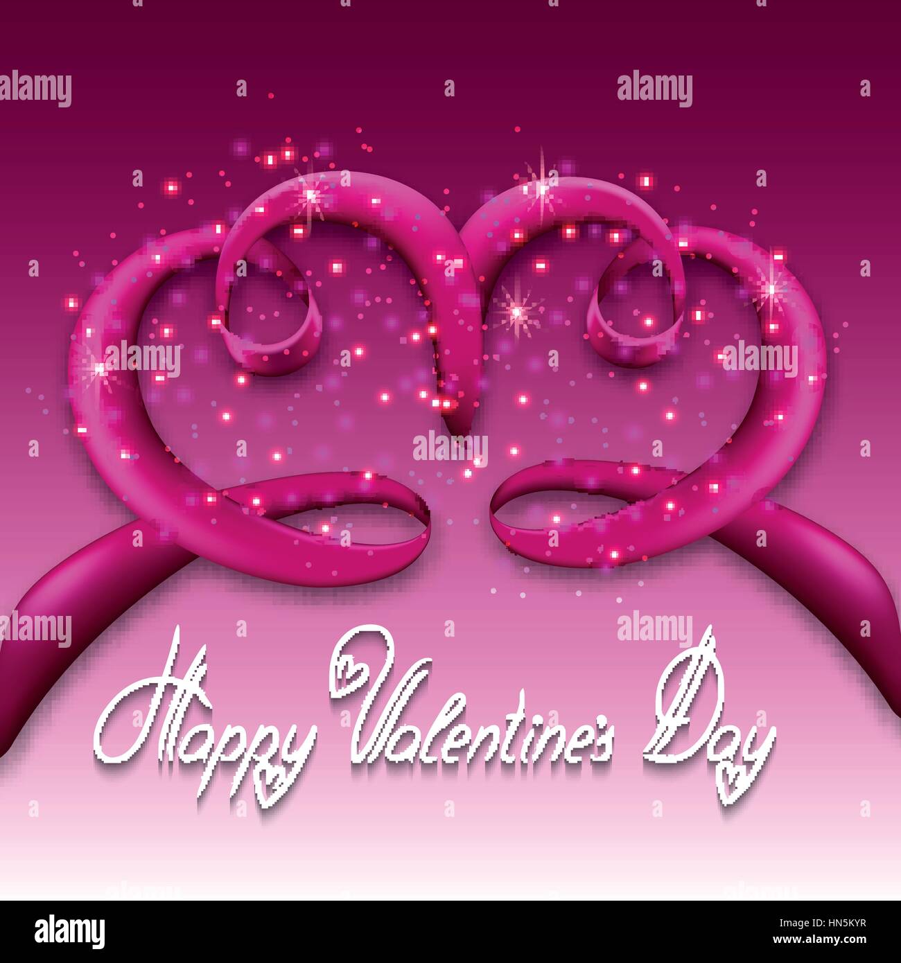 Magic light hearts bokeh Stock Vector Images - Alamy