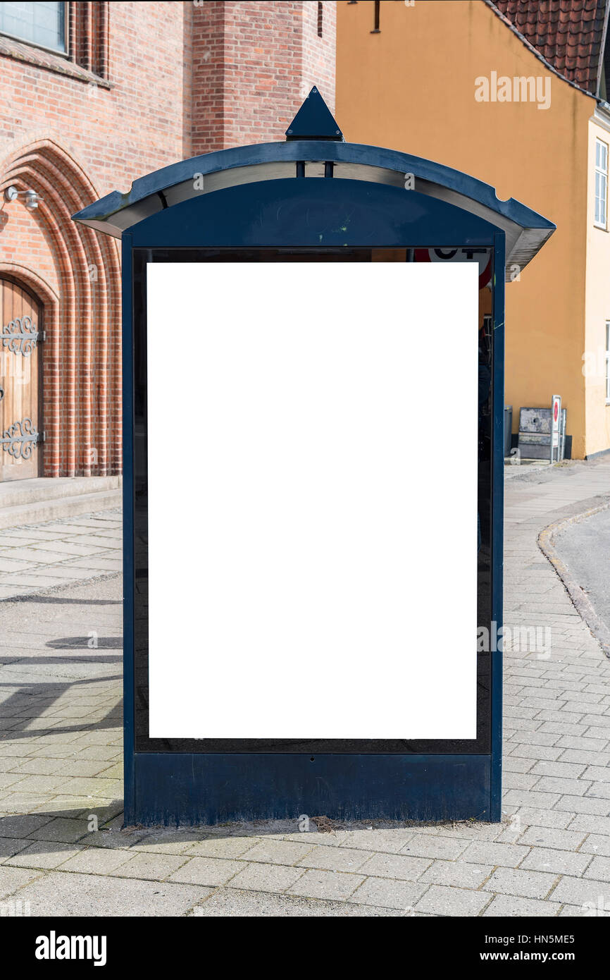 Bus stop billboard blank hi-res stock photography and images - Alamy