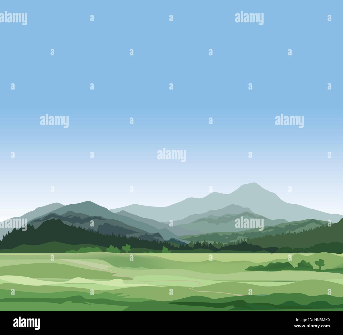 Hikers pathway Stock Vector Images - Alamy