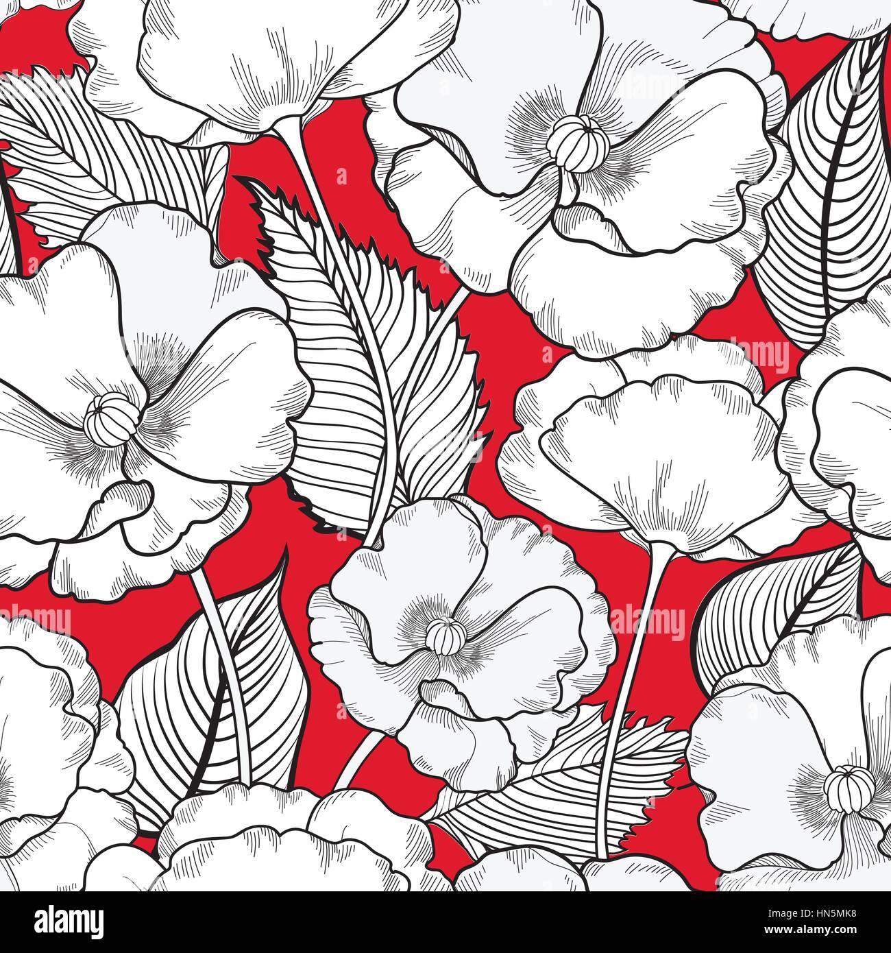 Floral seamless pattern. Flower background. Floral tile ornamental ...