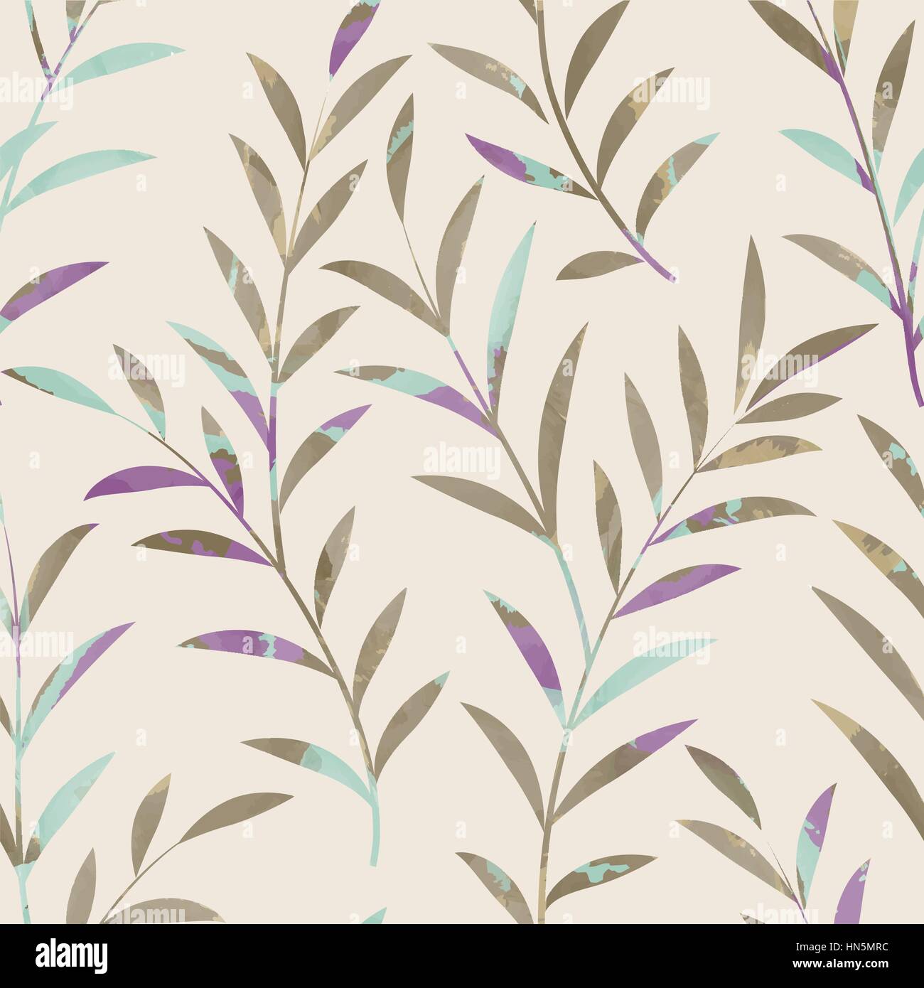 Floral seamless pattern. Leaves background. Nature ornamental texture ...