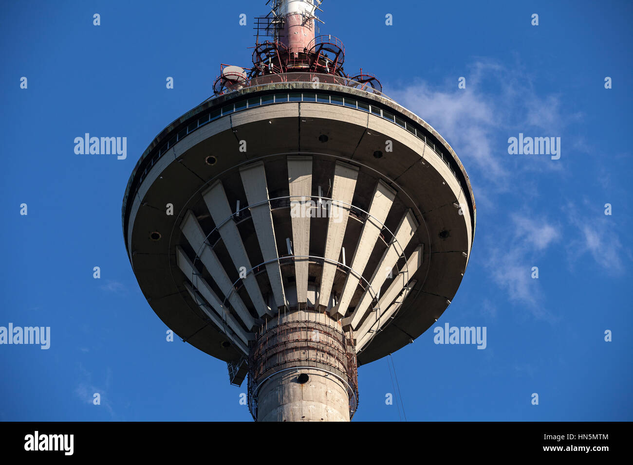 Tallinn TV tower, view in detail Stock Photo - Alamy