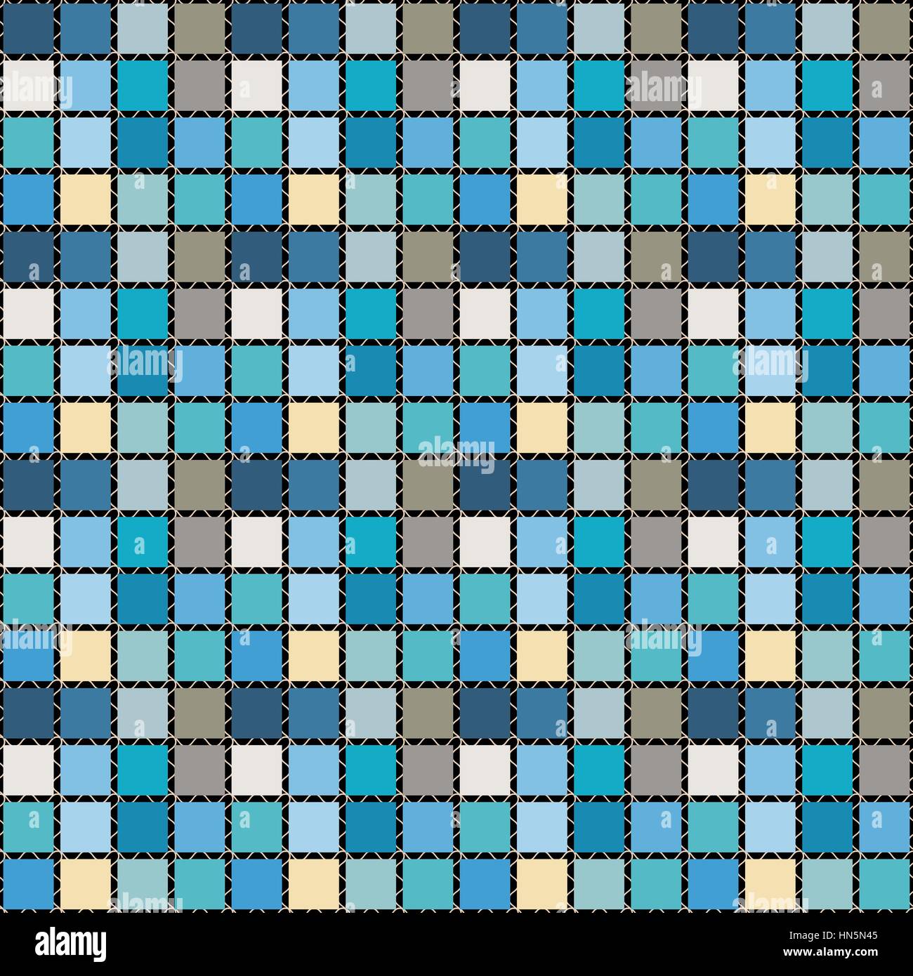 Bright mosaic seamless pattern background square tiles Stock Vector ...