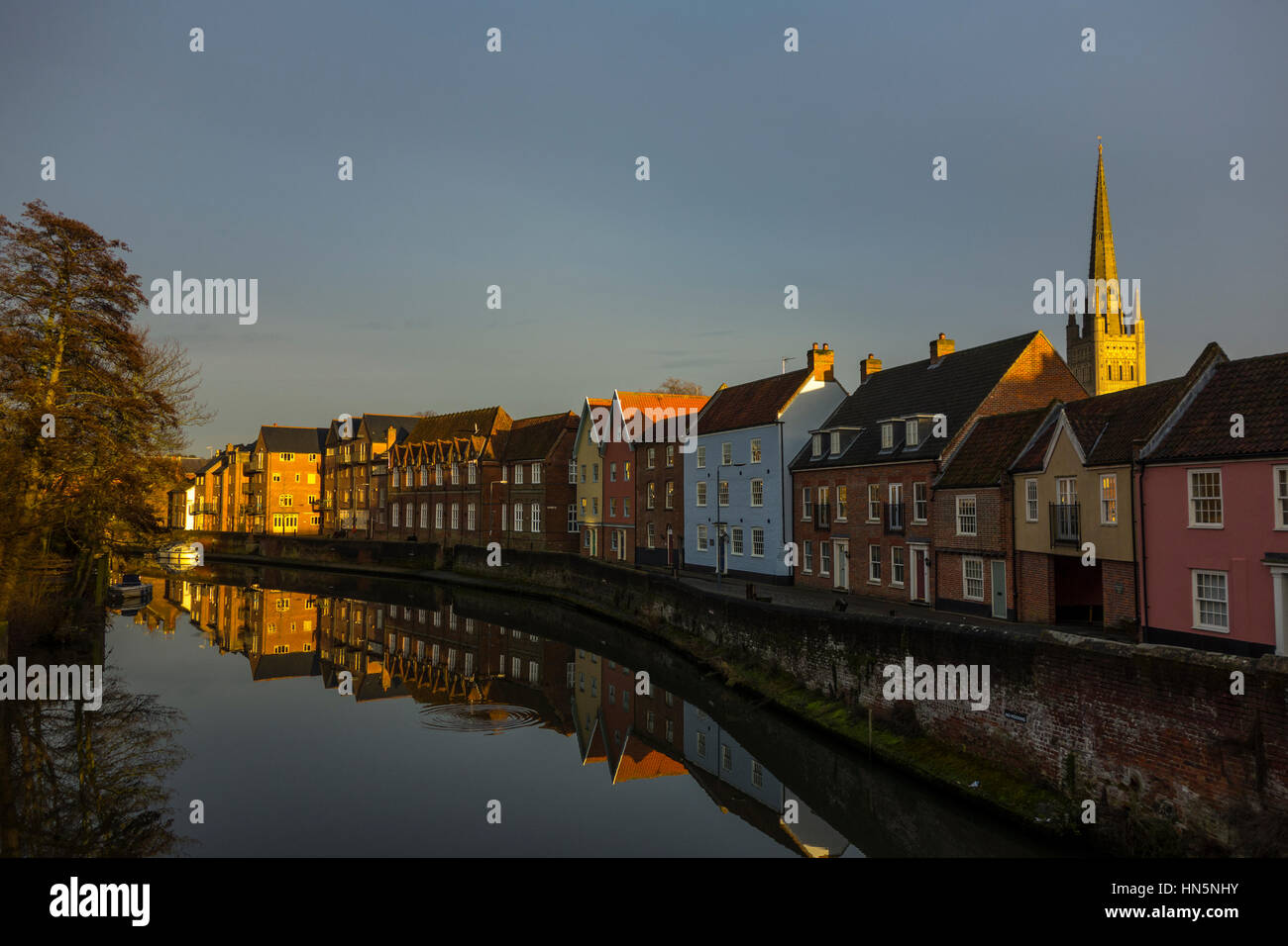 Norwich riverside quay Stock Photo - Alamy