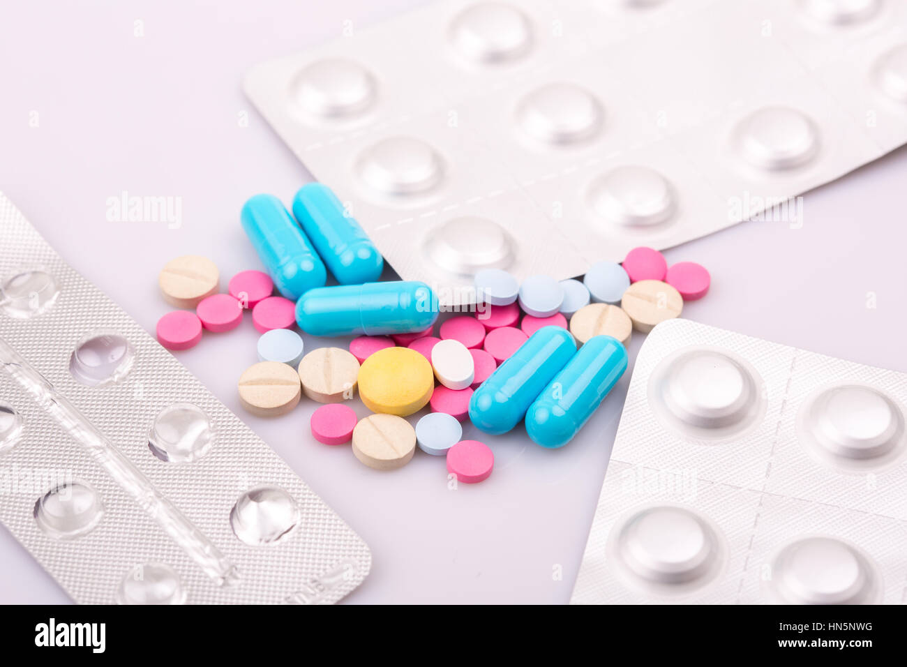 different Tablets pills capsule heap mix therapy drugs Stock Photo - Alamy