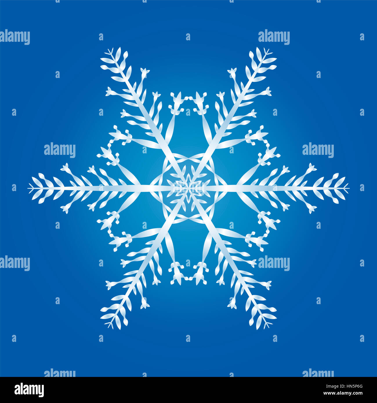 Snowflake Blue Background Stock Photo - Alamy