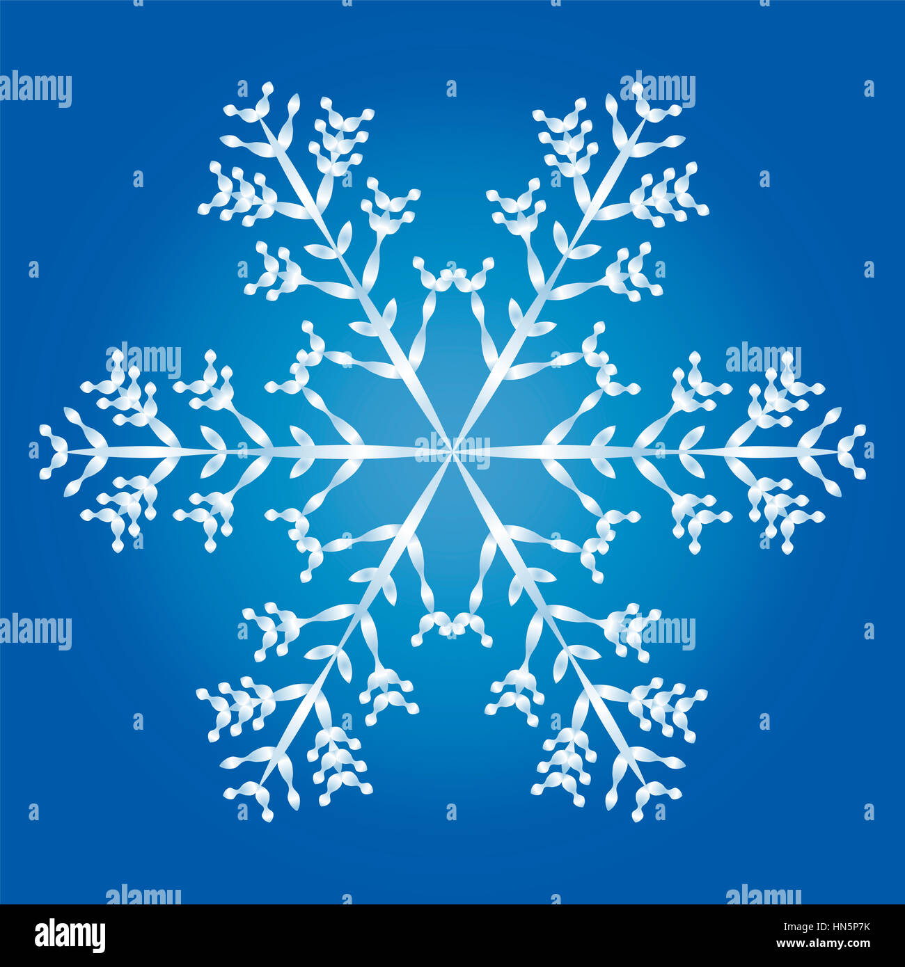 Snowflake Blue Background Stock Photo - Alamy