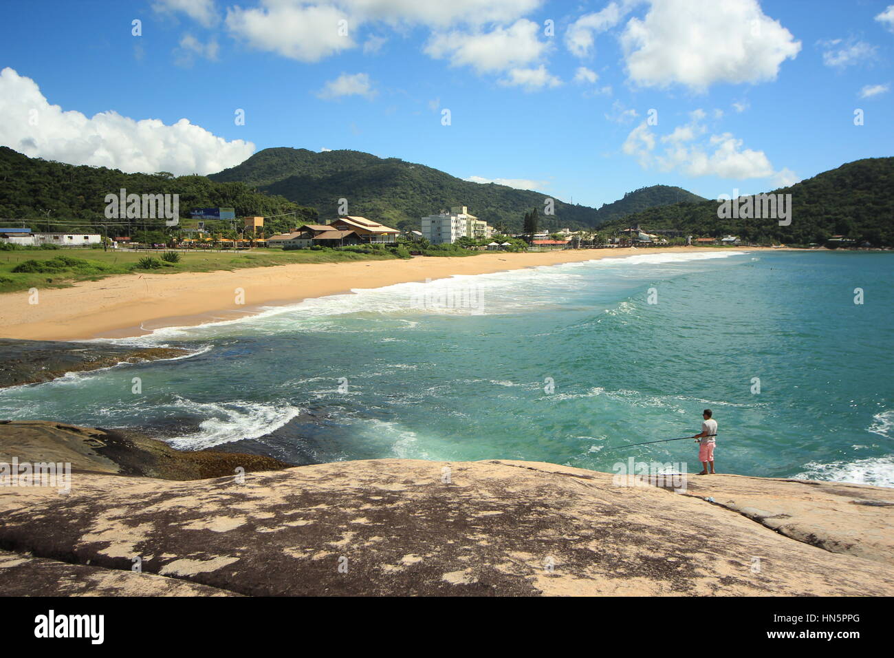 Beautiful Beach in Southern Brazil Stock Photo - Alamy