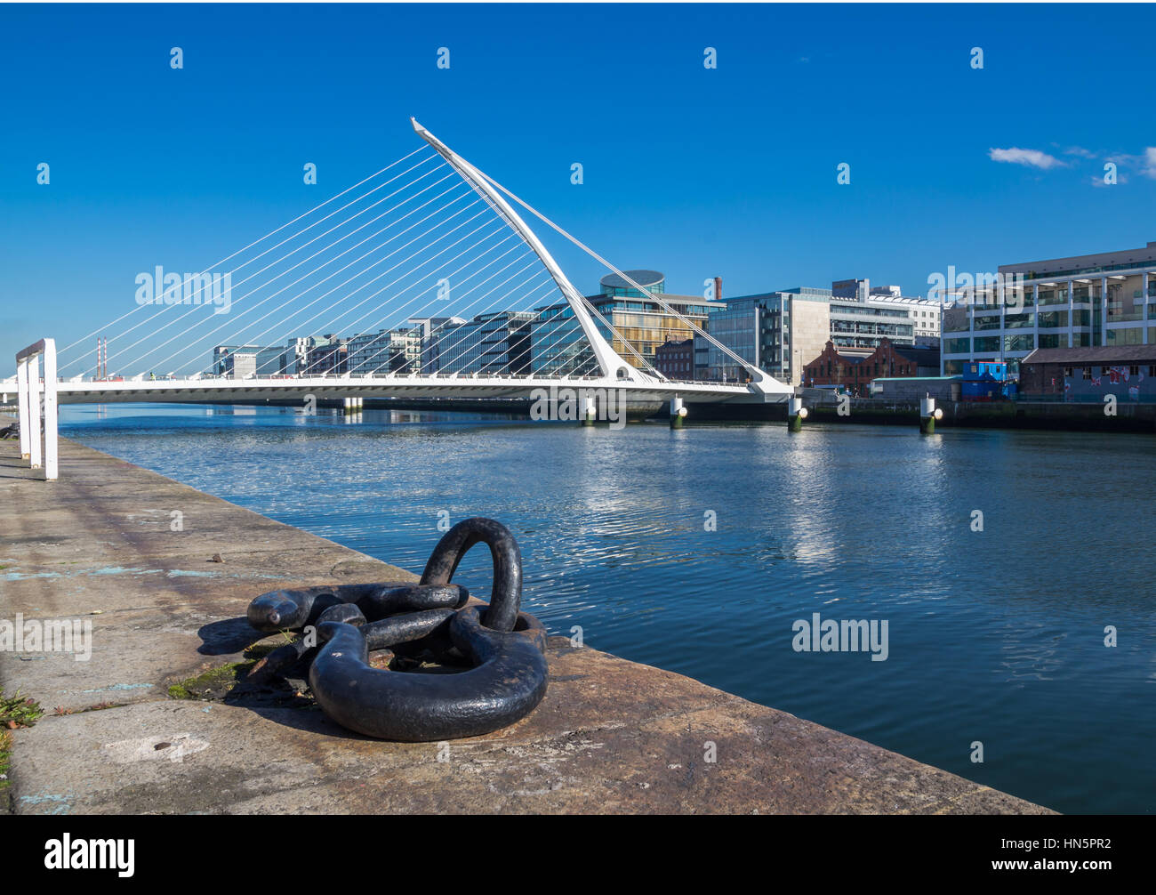 Dublin harp bridge hi-res stock photography and images - Alamy