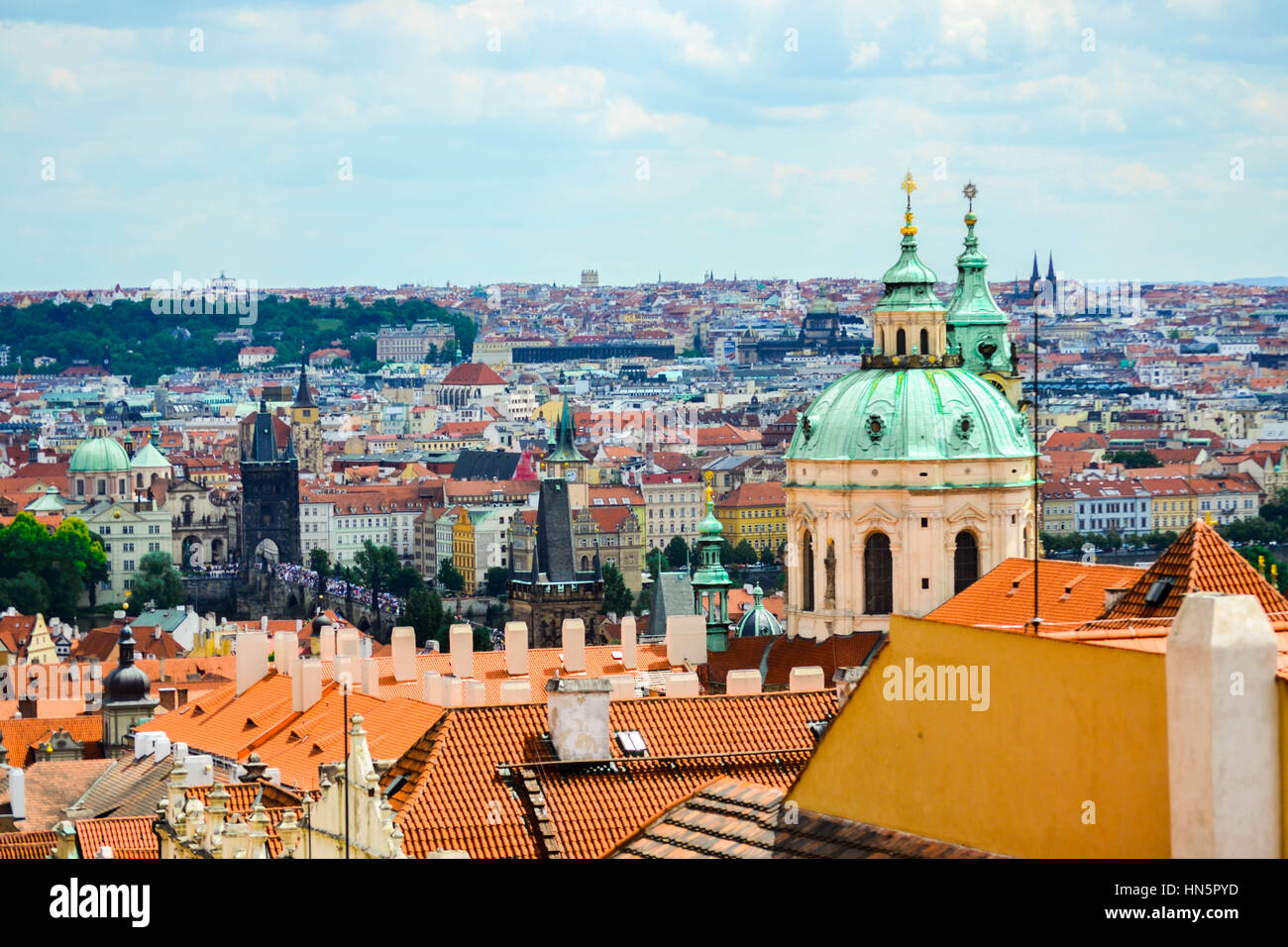 View of Prague from Prague Castle Stock Photo - Alamy