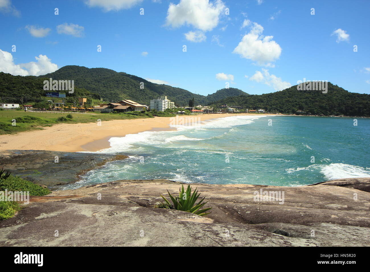 Beautiful Beach in Southern Brazil Stock Photo - Alamy