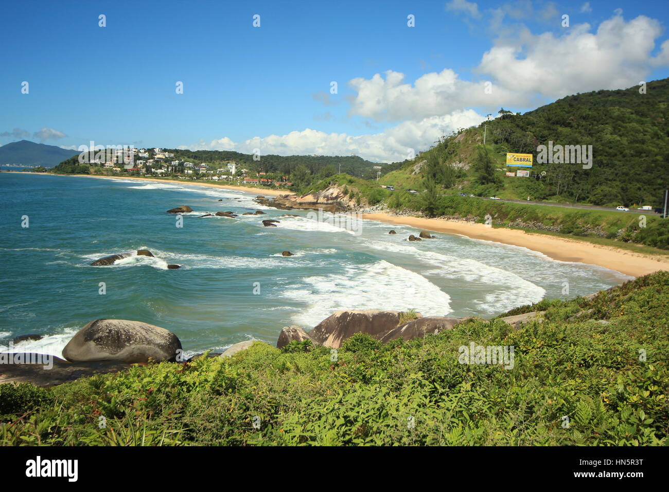 Beautiful Beach in Southern Brazil Stock Photo - Alamy