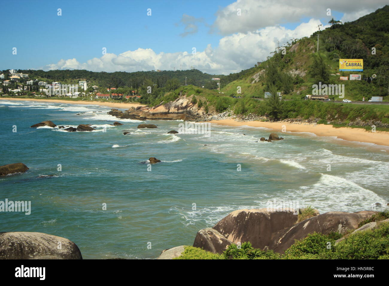 Beautiful Beach in Southern Brazil Stock Photo - Alamy