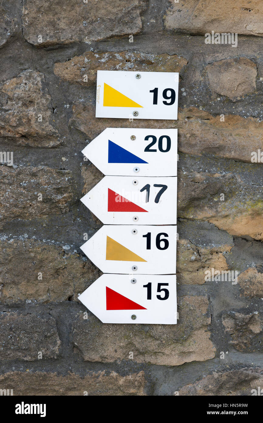 Number markers hi-res stock photography and images - Alamy
