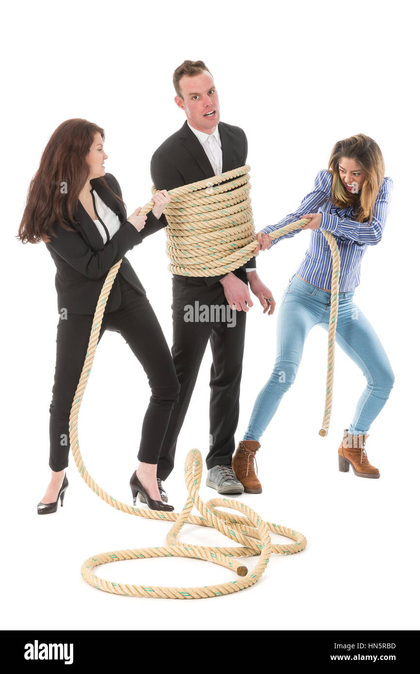 Man tied up rope on hi-res stock photography and images - Alamy