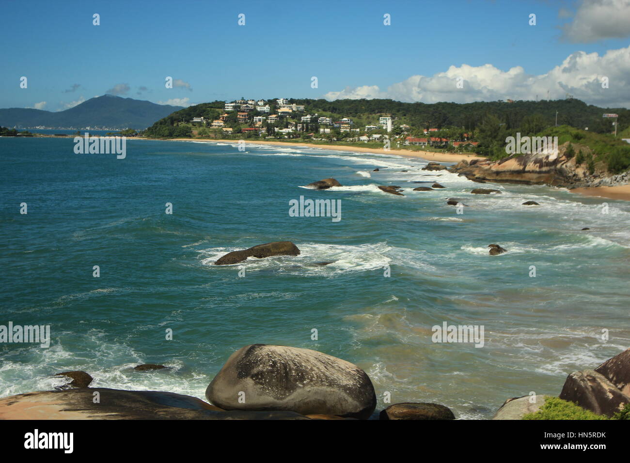 Beautiful Beach in Southern Brazil Stock Photo - Alamy