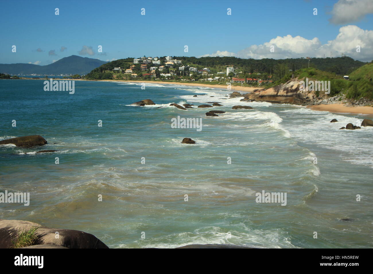 Beautiful Beach in Southern Brazil Stock Photo - Alamy