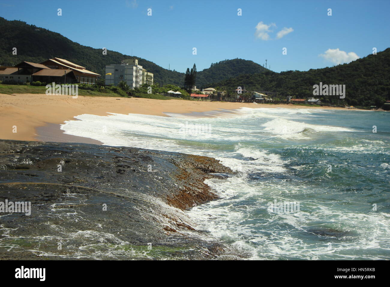 Beautiful Beach in Southern Brazil Stock Photo - Alamy