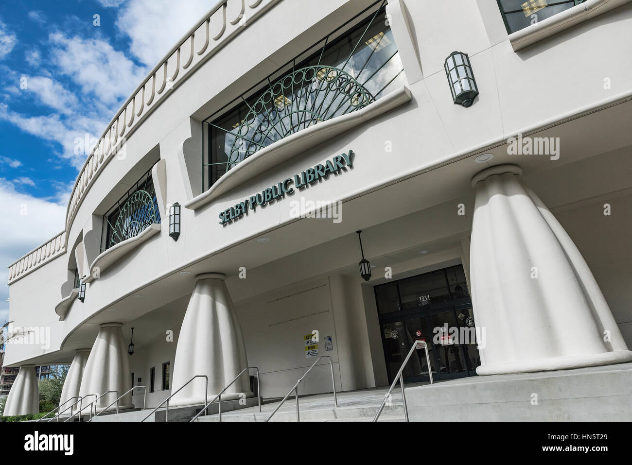 Selby Public Library exterior, Sarasota, Florida, USA Stock Photo - Alamy