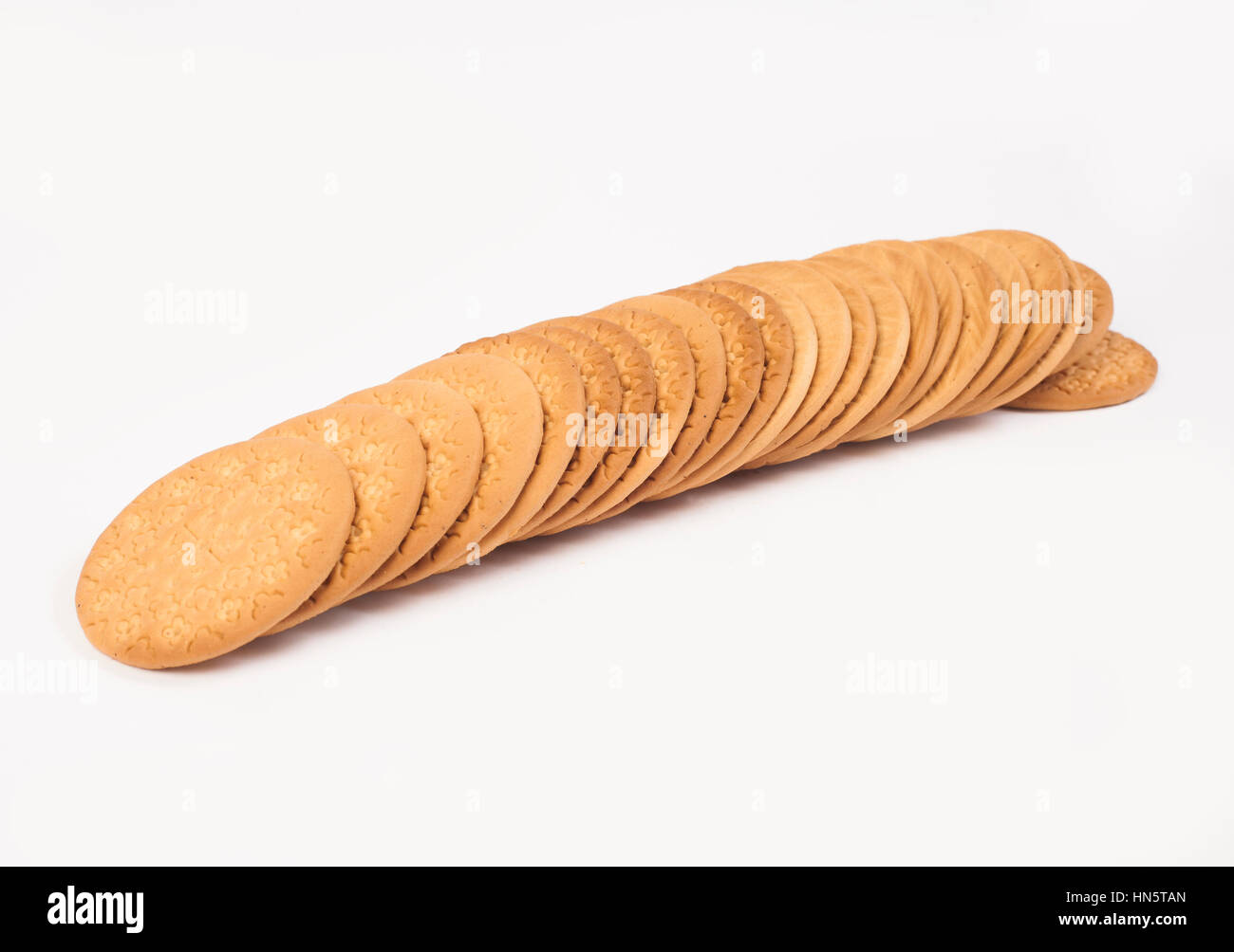 Cookies on a white background. Isolated Stock Photo - Alamy