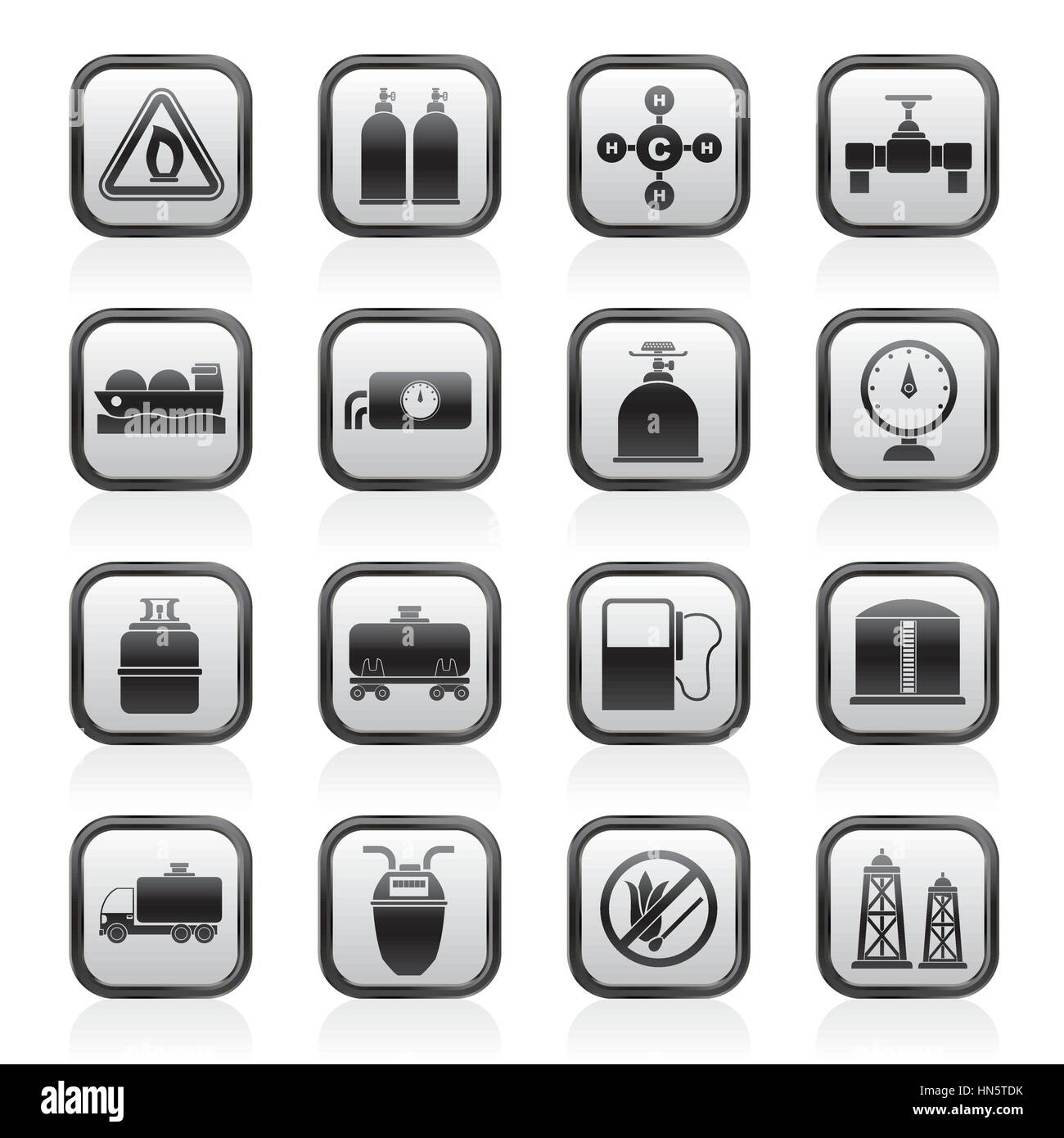 Natural gas objects and icons Stock Vector Image & Art - Alamy