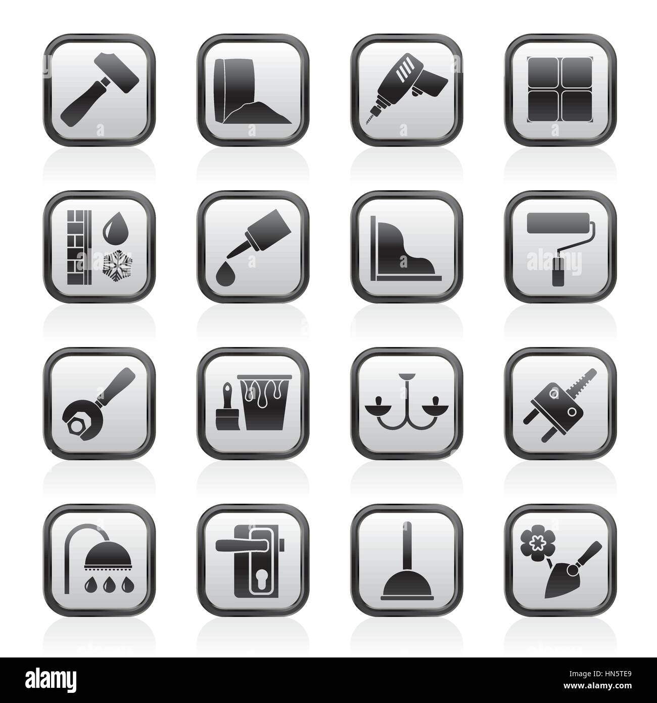Construction and building equipment Icons Stock Vector Image & Art - Alamy