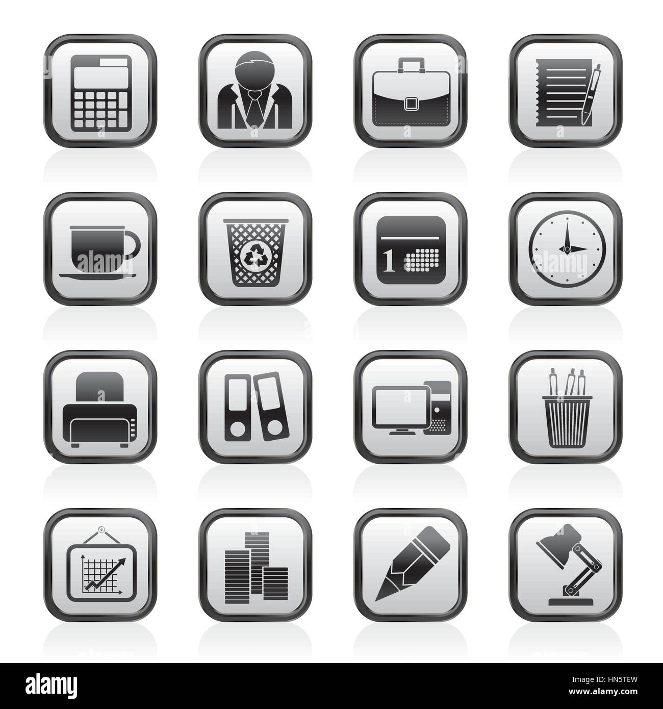 Business and office icons Stock Vector Image & Art - Alamy