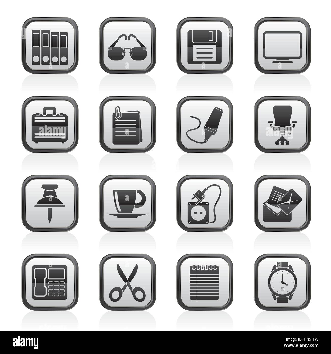 Office objects coffee cup Cut Out Stock Images & Pictures - Alamy