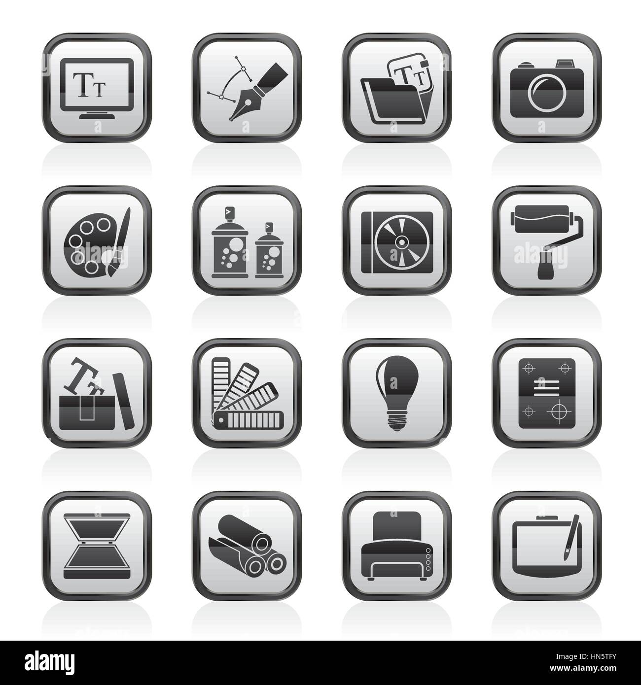 Graphic and website design icons Stock Vector Image & Art - Alamy