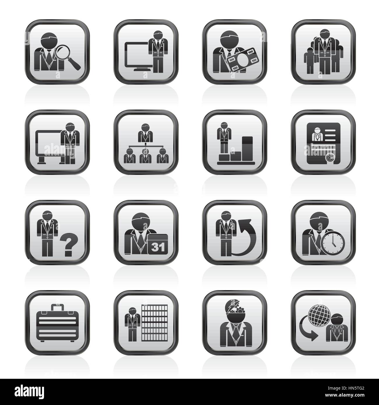 Business team building hierarchy Cut Out Stock Images & Pictures - Alamy