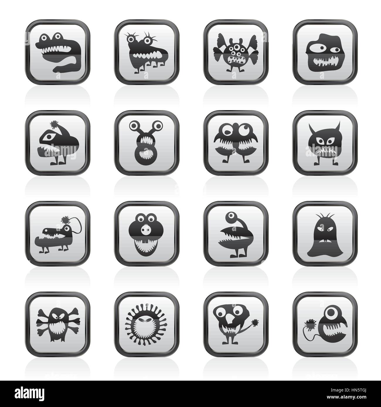 various abstract monsters illustration Stock Vector Image & Art - Alamy