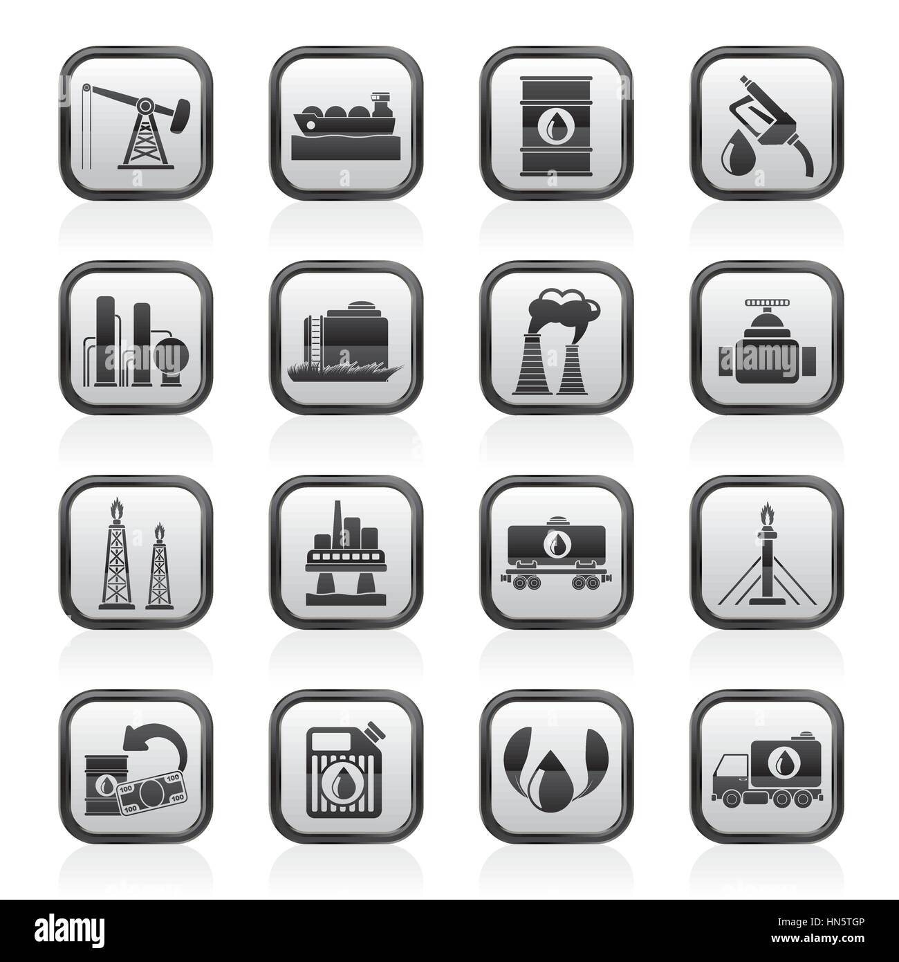 Petrol and oil industry icons Stock Vector Image & Art - Alamy