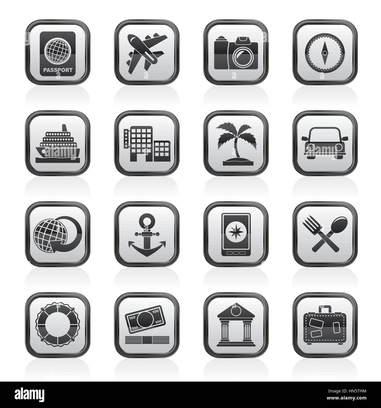 Tourism and Travel Icons Stock Vector Image & Art - Alamy