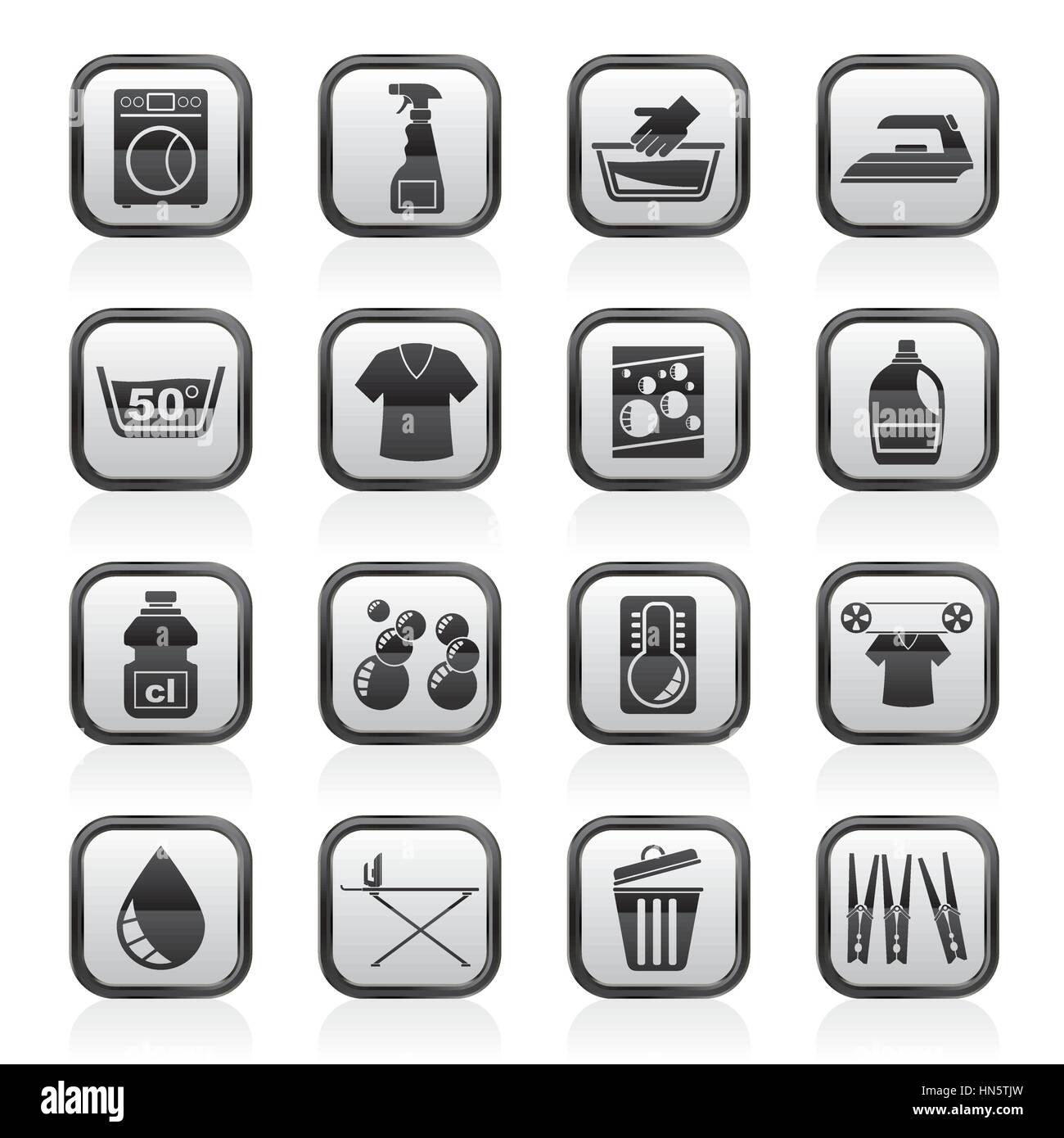 Washing machine bubbles cleaning Stock Vector Images - Alamy