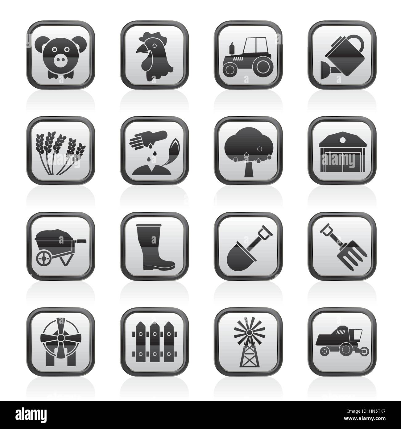 Agriculture and farming icons Stock Vector Image & Art - Alamy