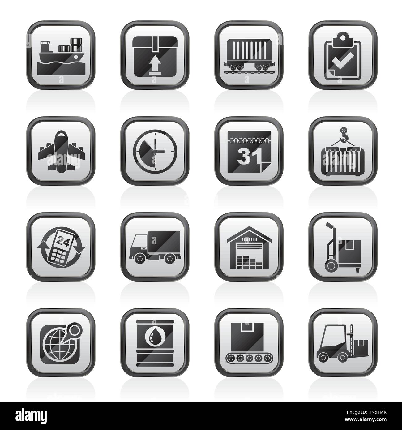Logistic and Shipping icons Stock Vector Image & Art - Alamy