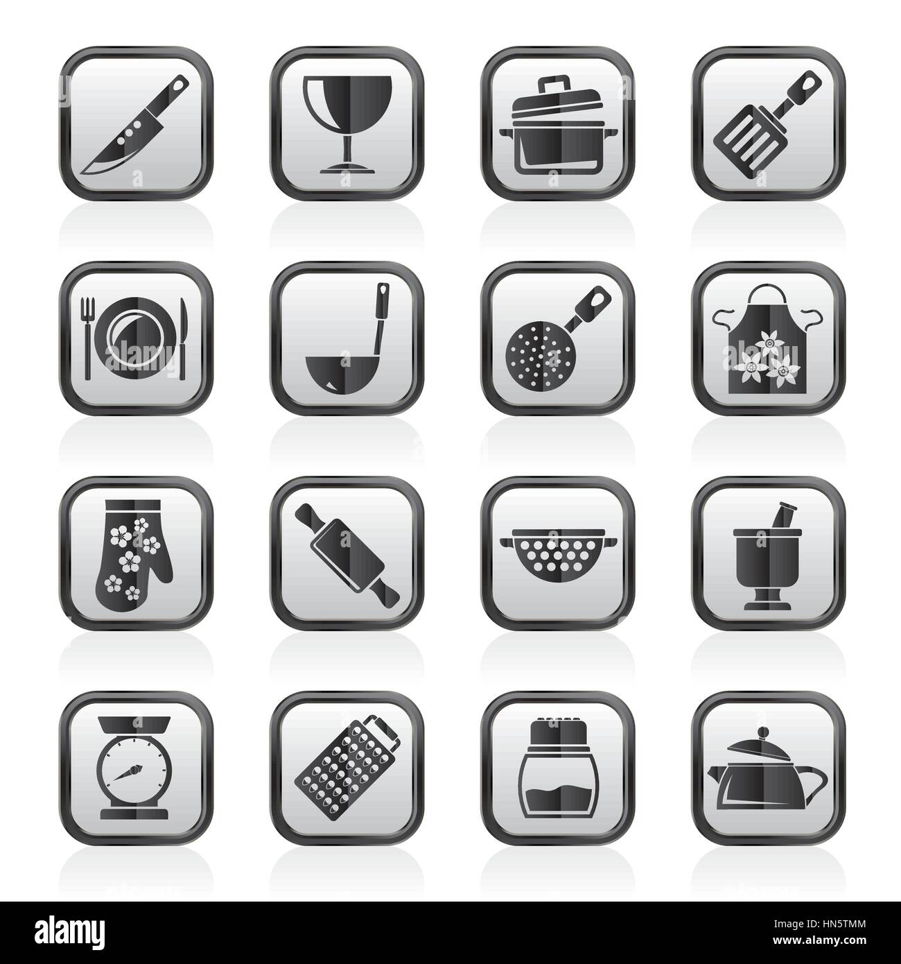 Kitchen glove apron Stock Vector Images - Alamy