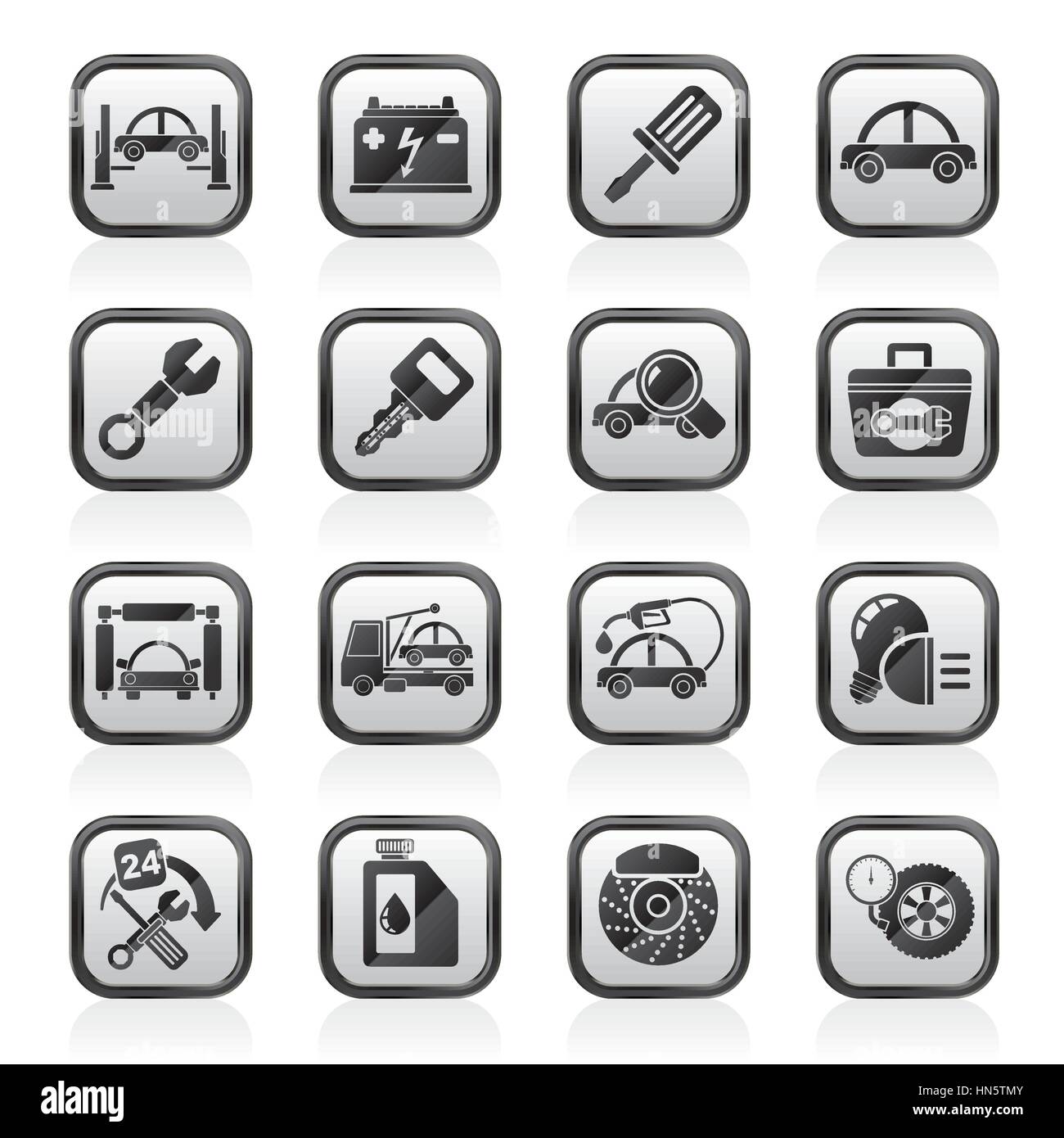 Car service maintenance icons Stock Vector Image & Art - Alamy