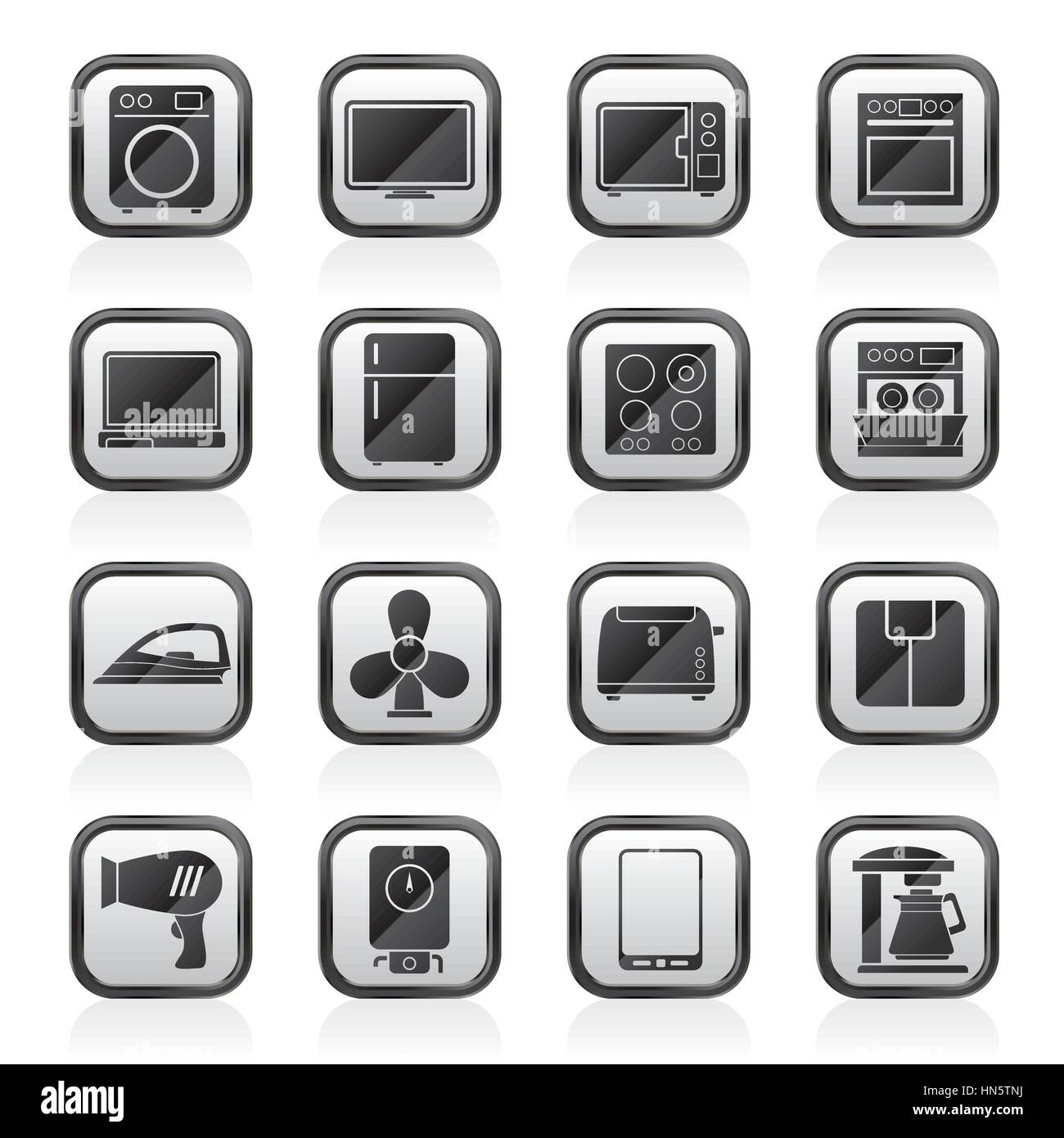 home appliance icons Stock Vector Image & Art - Alamy
