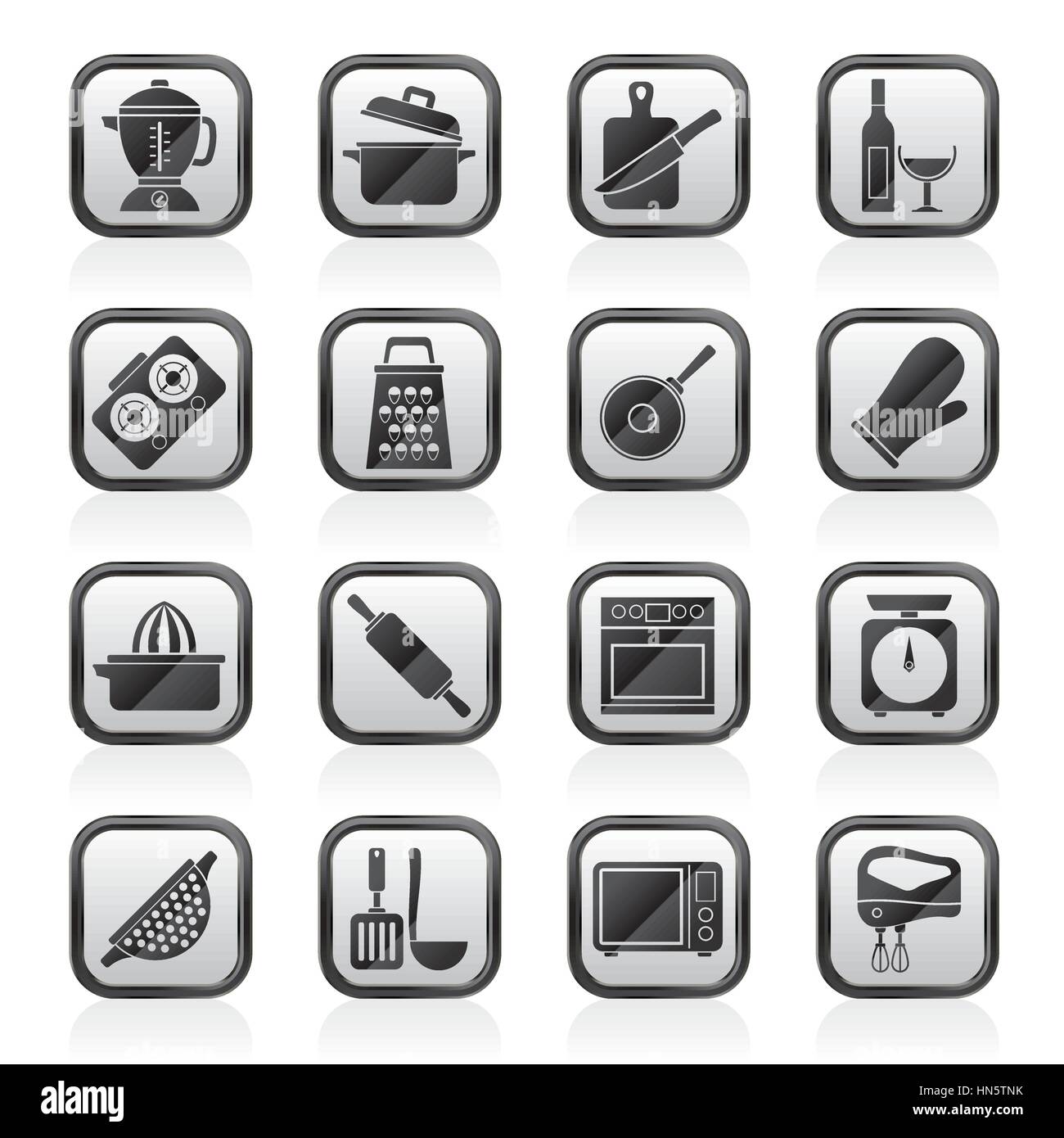 cooking tools icons Stock Vector Image & Art - Alamy