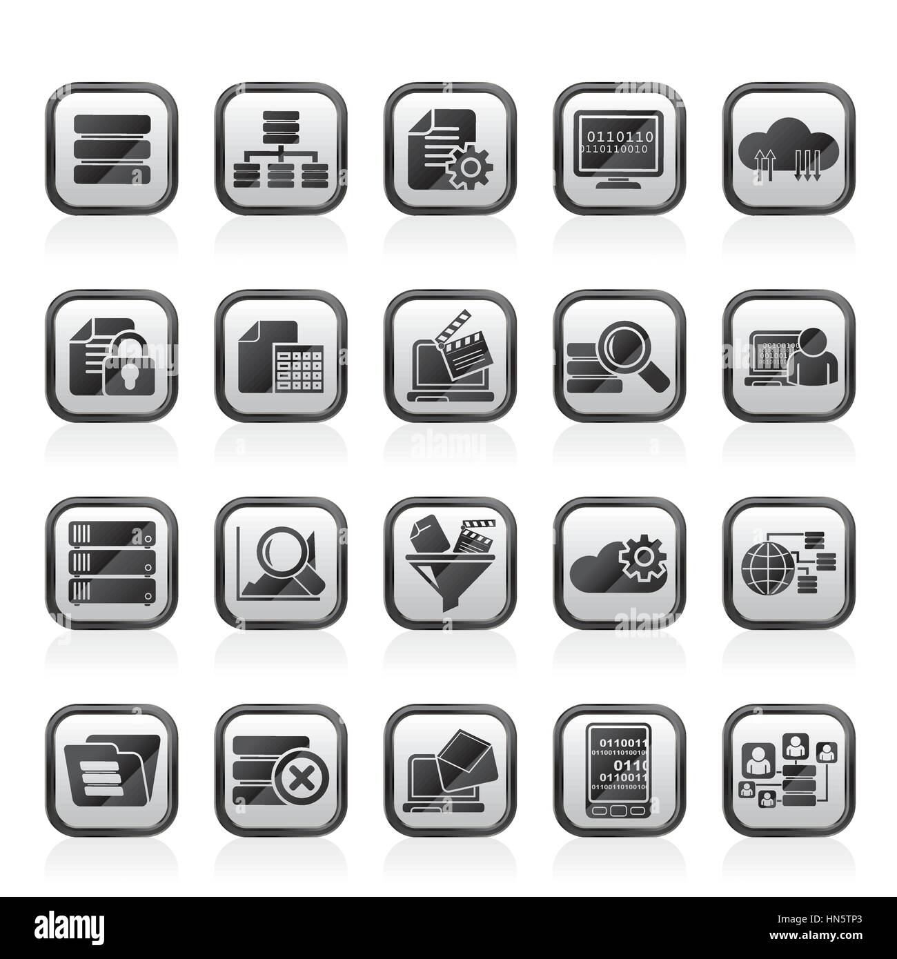 data and analytics icons Stock Vector Image & Art - Alamy