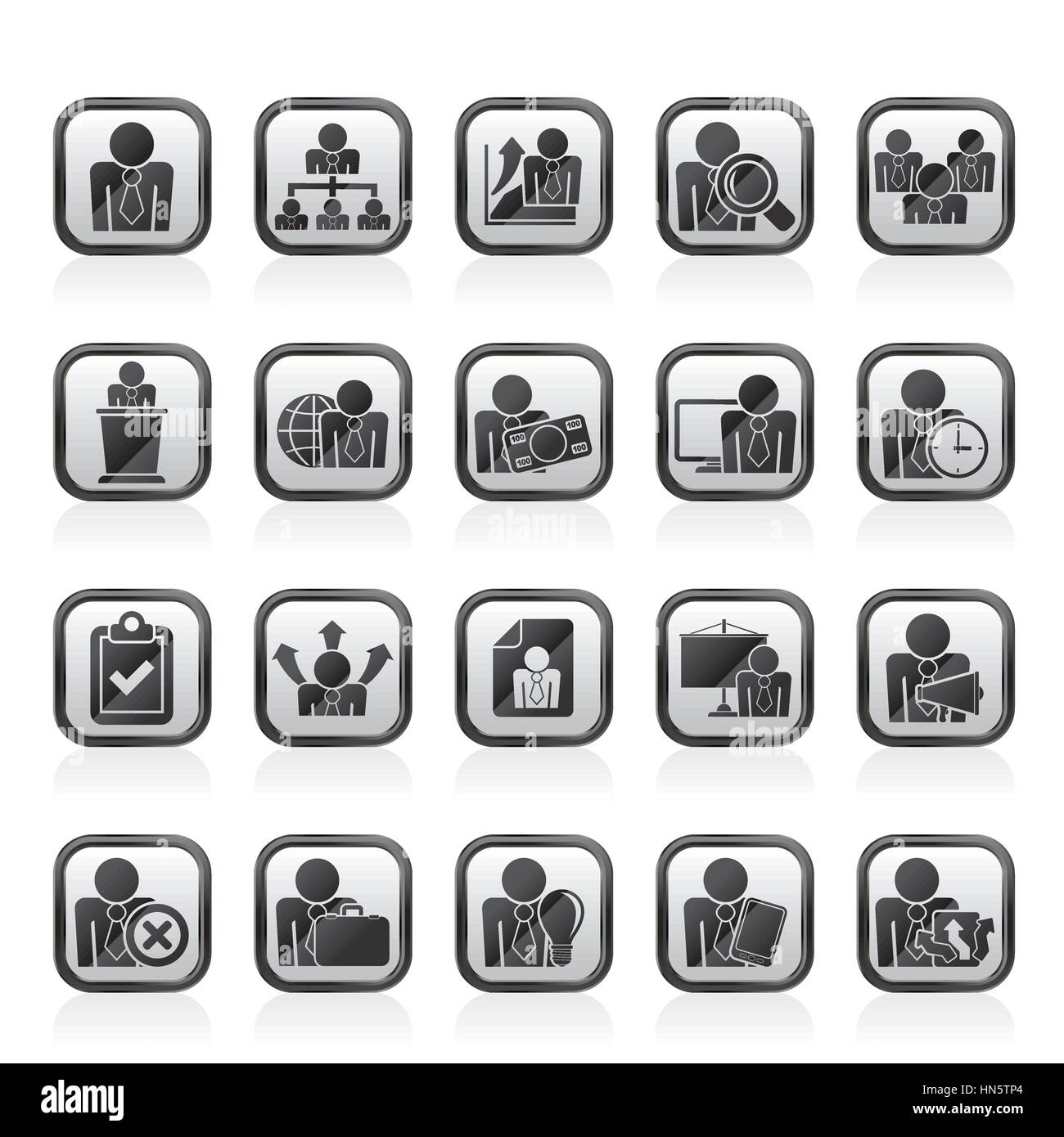 human resource and business icons Stock Vector Image & Art - Alamy