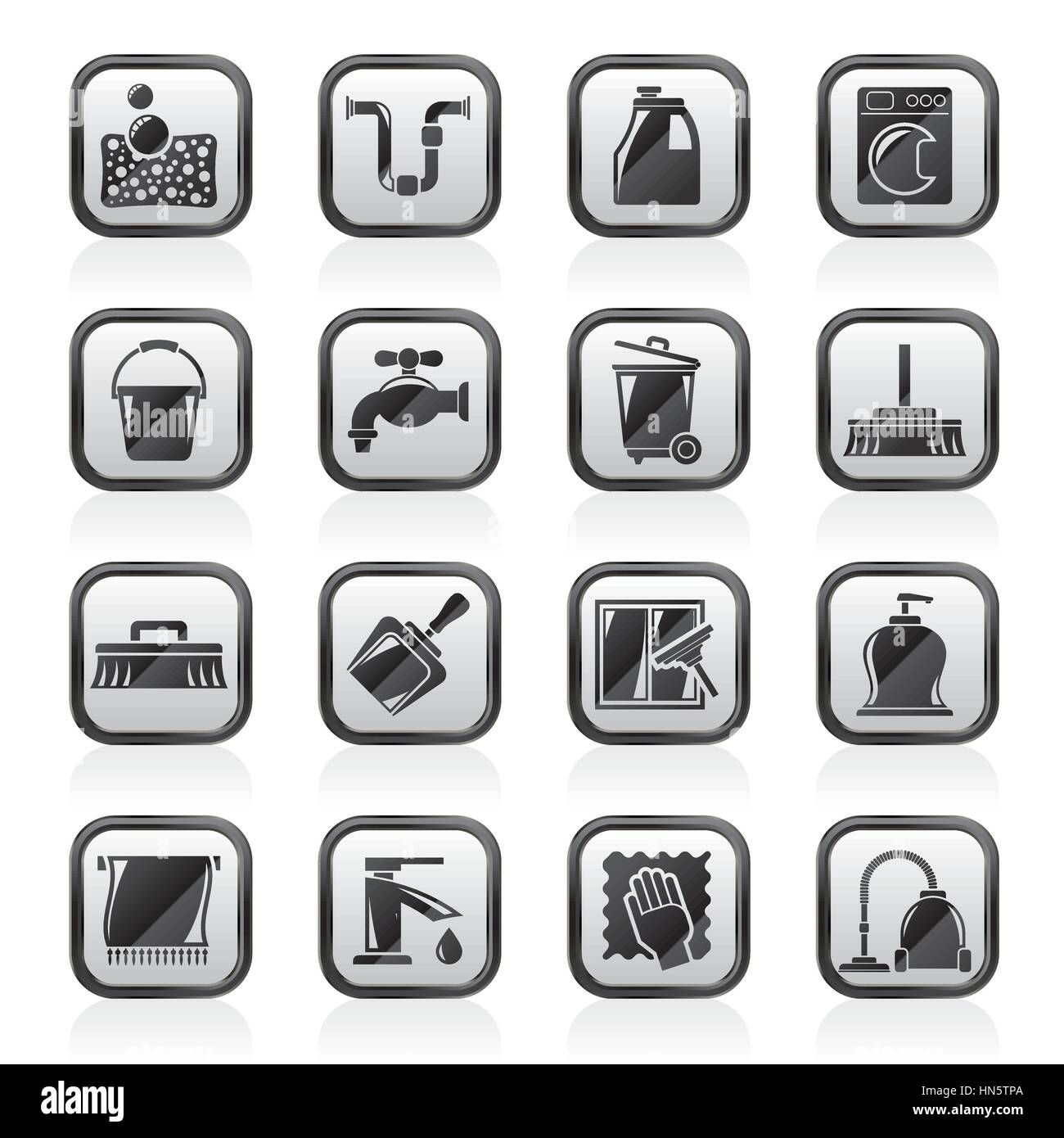 Cleaning and hygiene icons Stock Vector Image & Art - Alamy