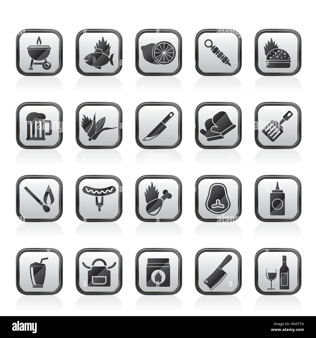 Barbecue chicken corn Cut Out Stock Images & Pictures - Alamy