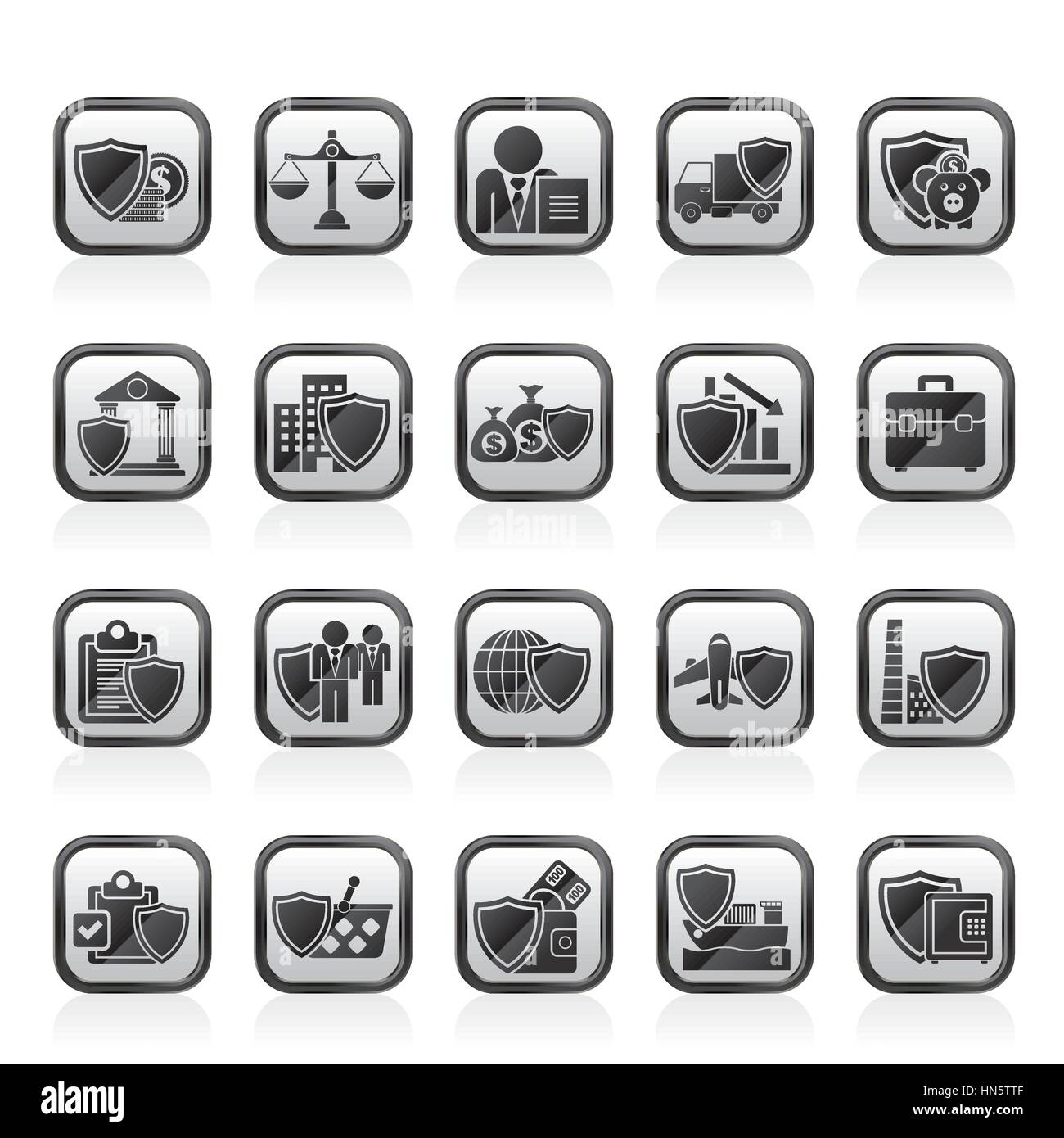 Business and industrial insurance icons Stock Vector Image & Art - Alamy